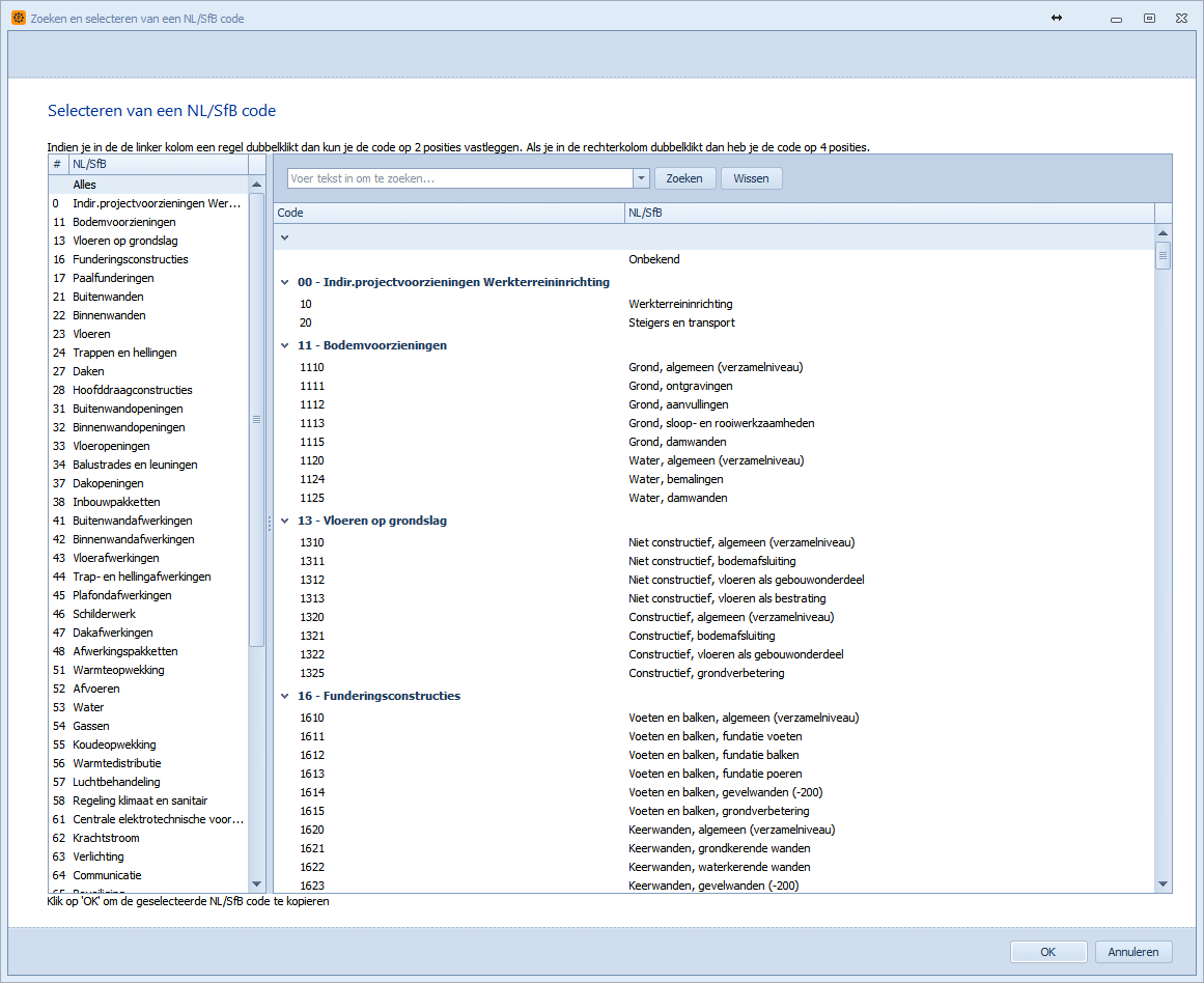 Element detailinformatie